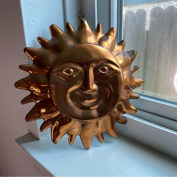 Wall Decor | Vintage Copper Jello Mold Smiling Sun | Poshmark